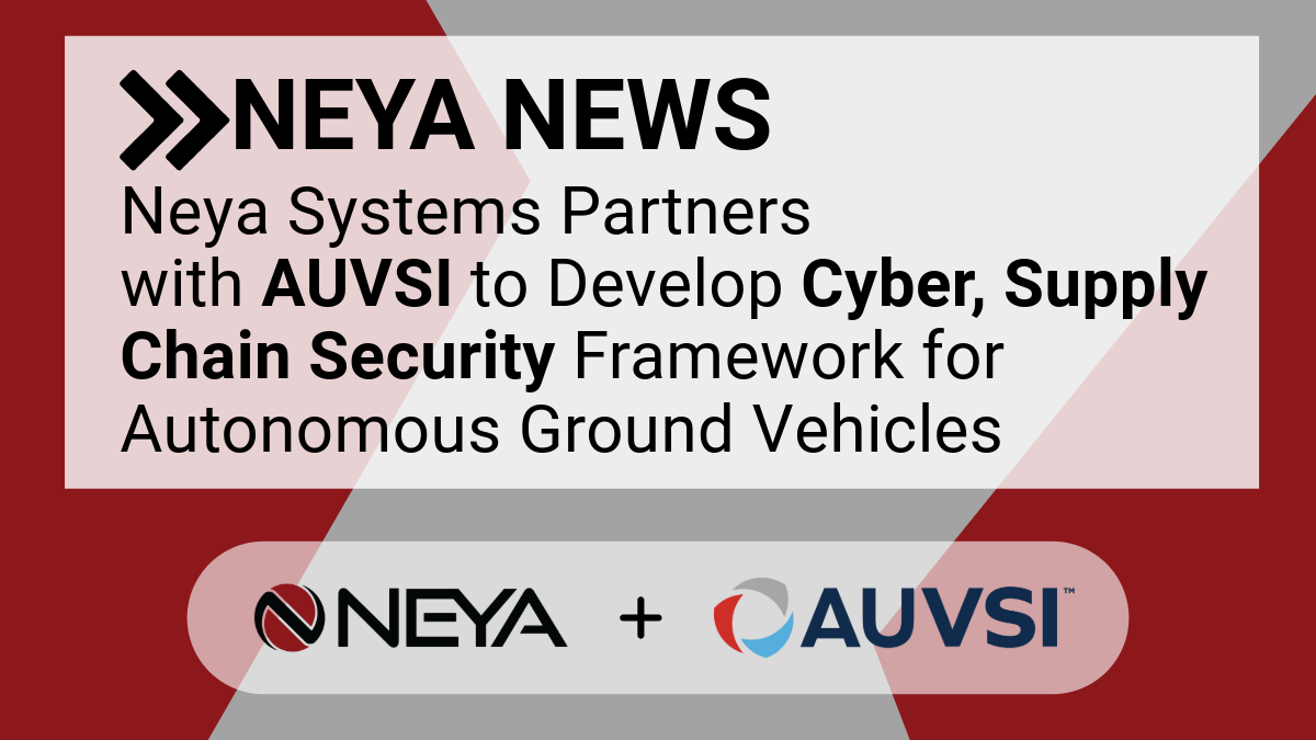 Neya Systems Partners with AUVSI